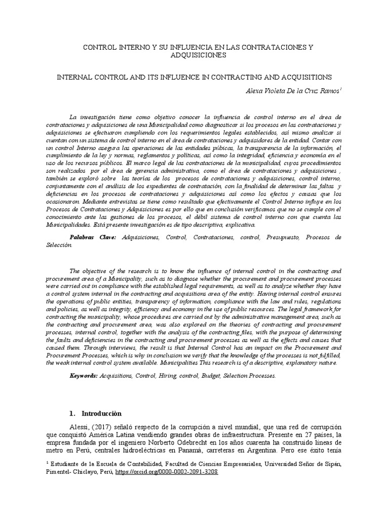 De La Cruz Ramos Alexa Articulo | PDF | Administración Pública ...