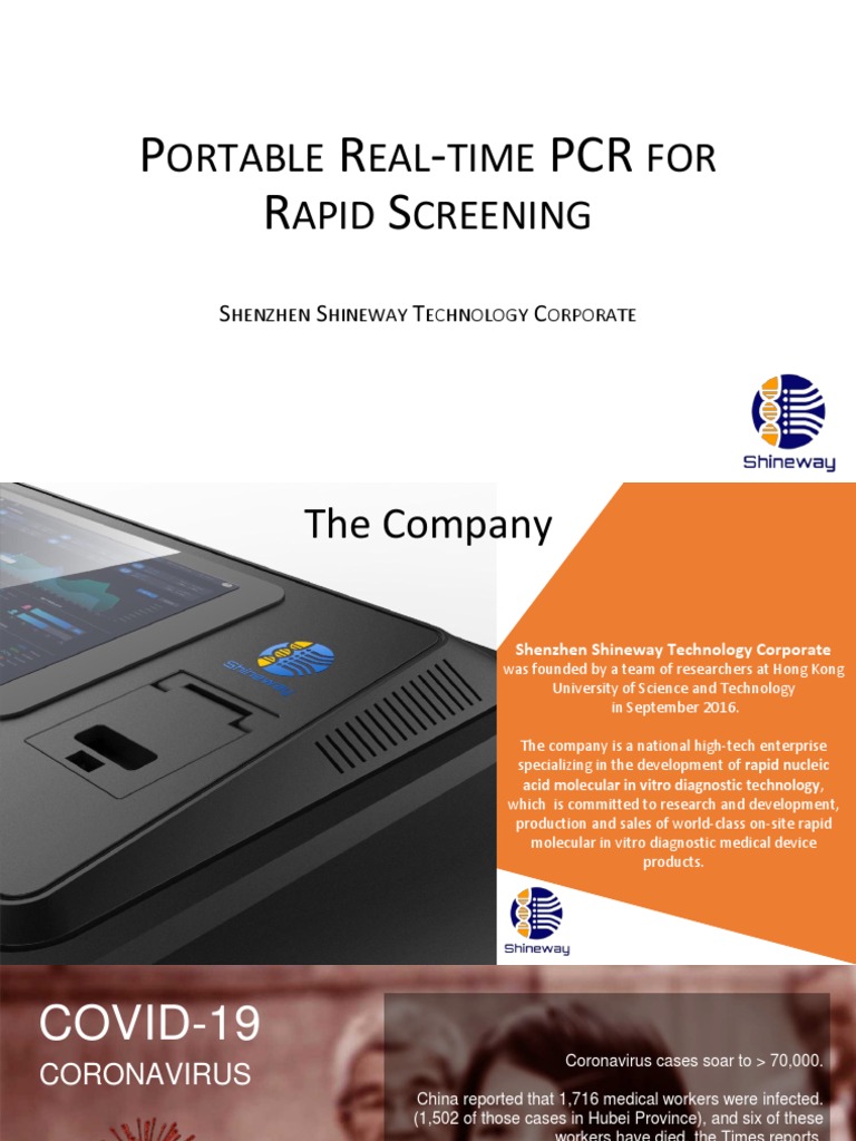 Portable Real-Time PCR Shenzhen Shineway v2 | PDF | Polymerase Chain ...