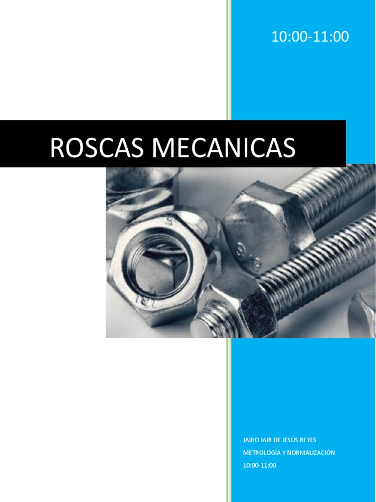 Control y medición de roscas mecánicas | PDF | Tornillo | Ingeniería ...