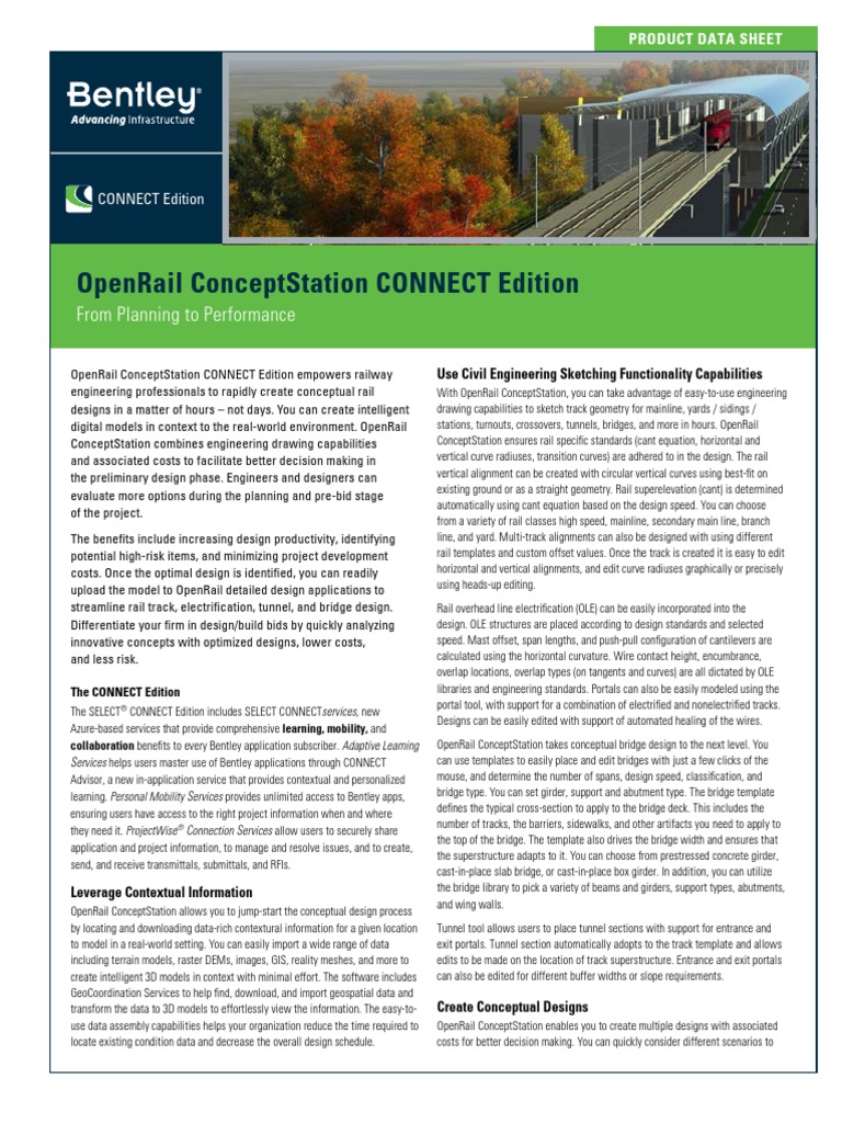 Openrail Conceptstation Connect Edition: From Planning To Performance | PDF | Rail Transport ...