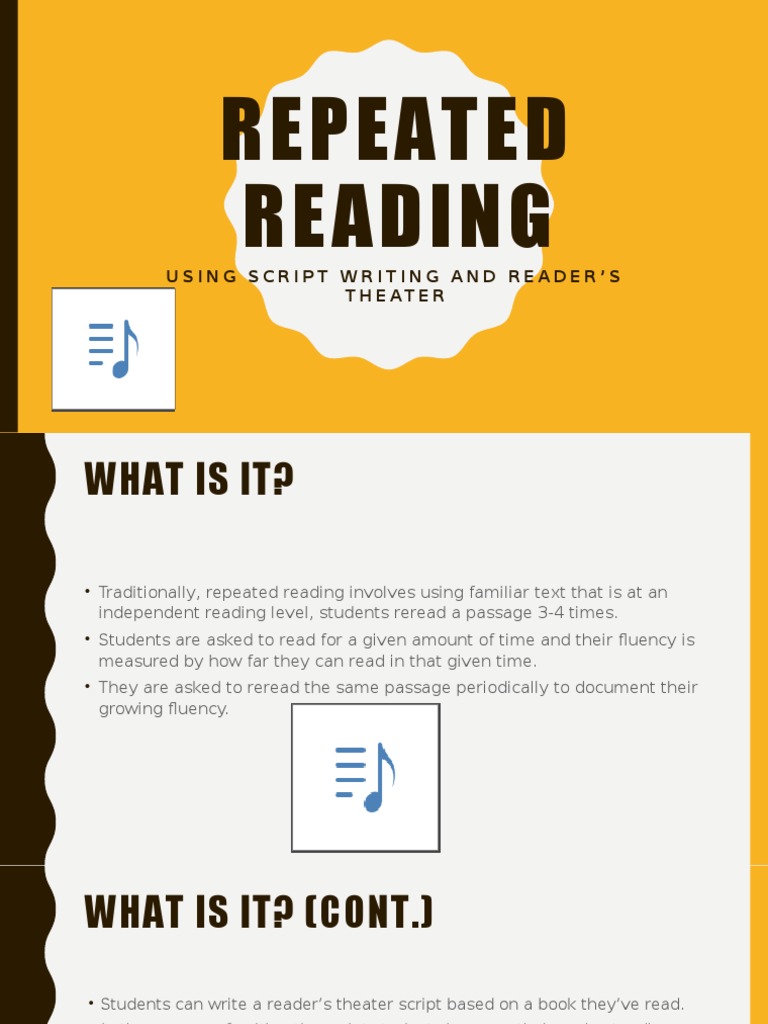Repeated Reading | PDF | Fluency | Reading Comprehension
