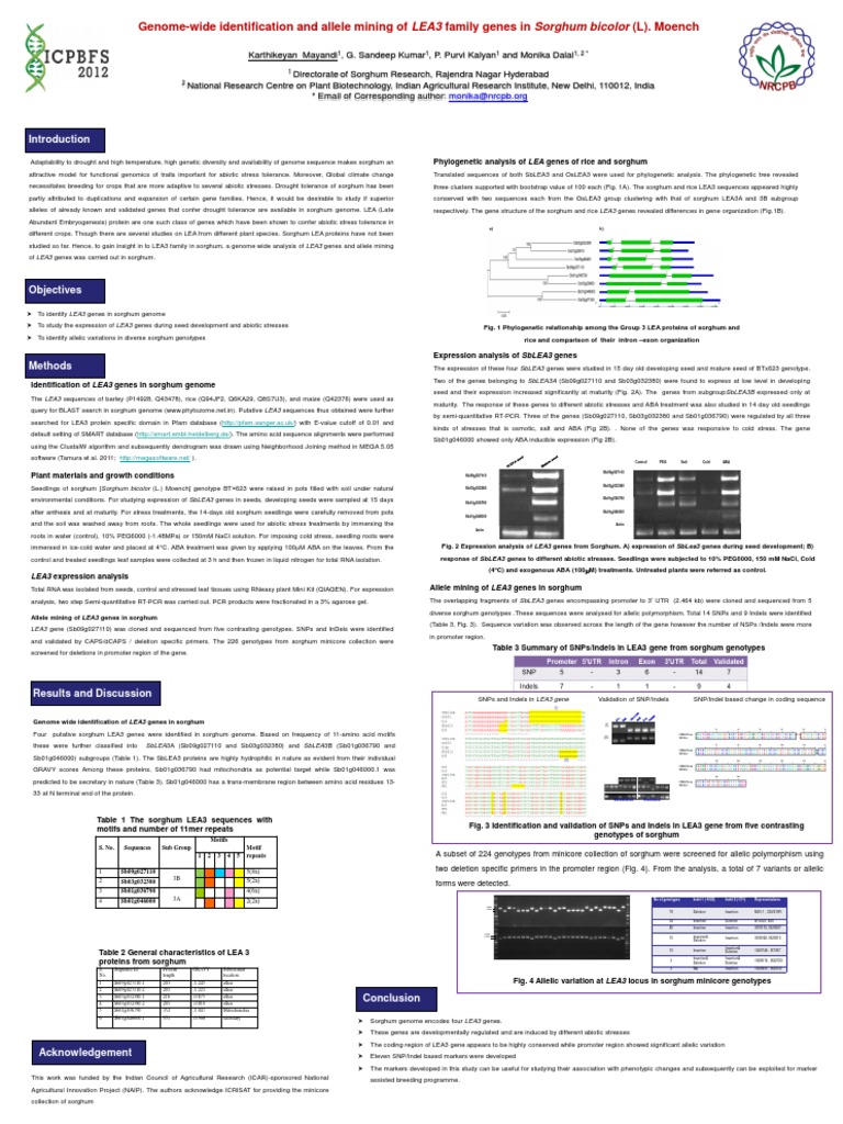 LEA Poster | PDF | Single Nucleotide Polymorphism | Genotype