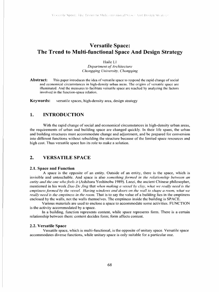 Versatile Space PDF | PDF | Chaos Theory | Room