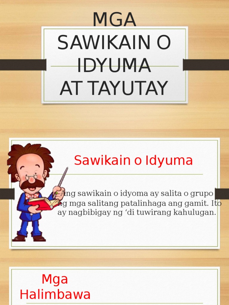 Mga Sawikain Idyoma | PDF