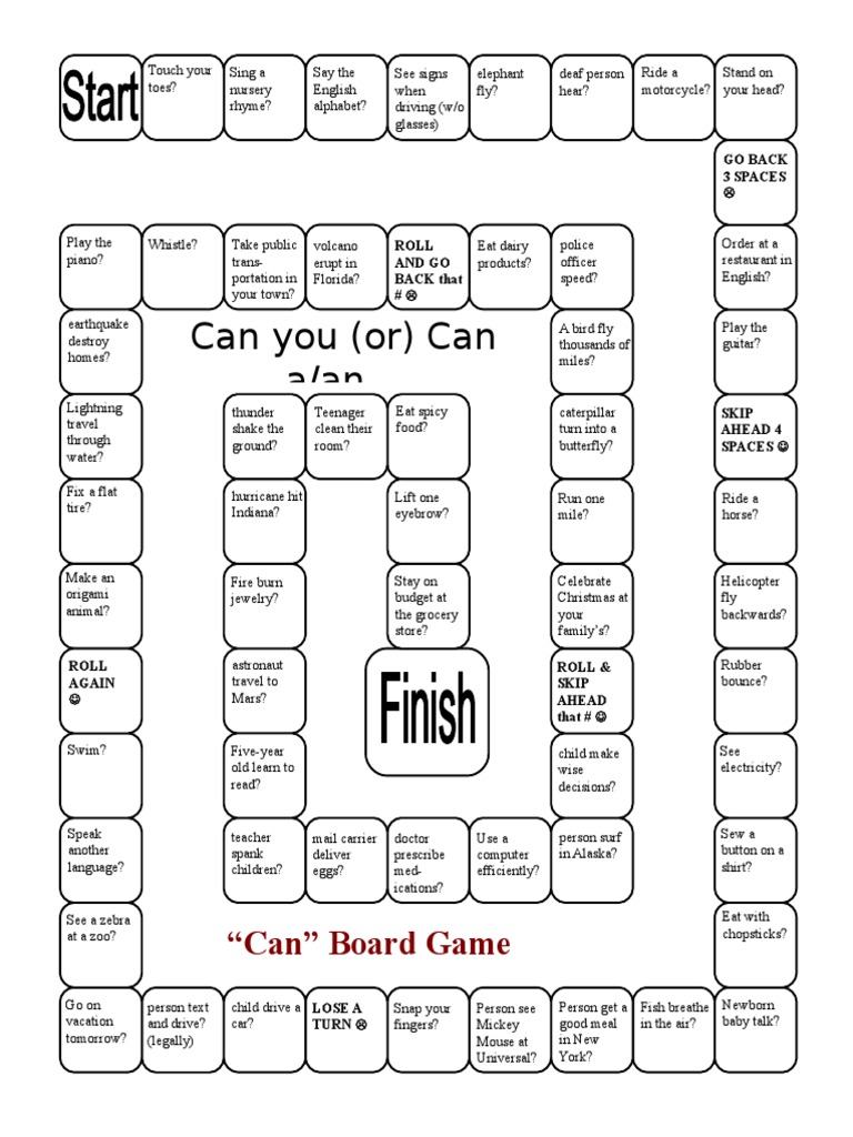 Can You Board Game Conversation Topics Dialogs Fun Activities Games ...