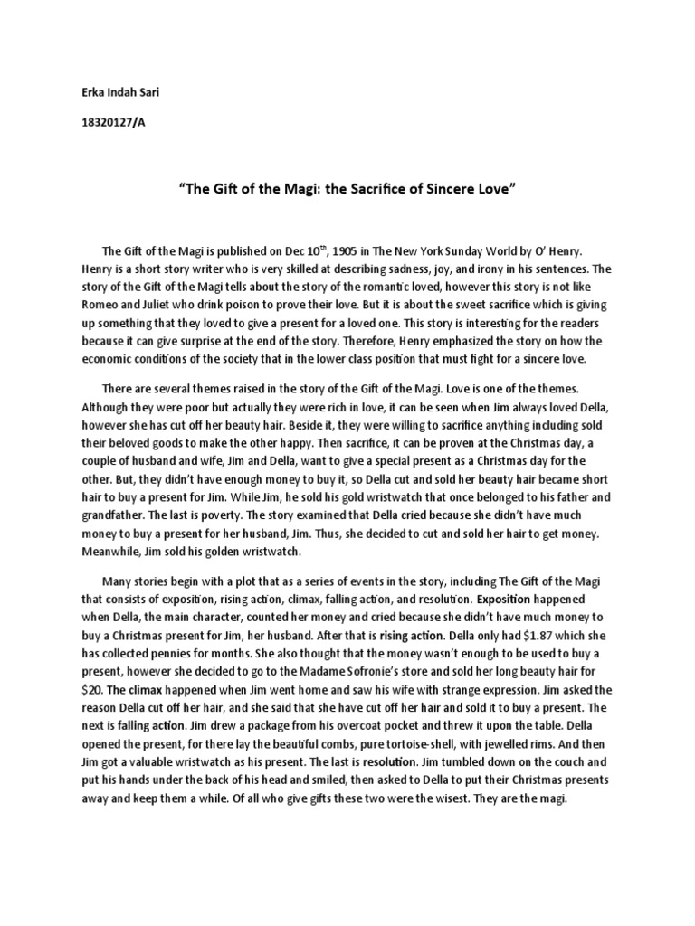 Analysis The Gift of The Magi | PDF