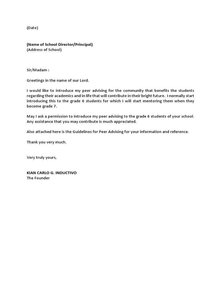 Sample Letter PDF | PDF