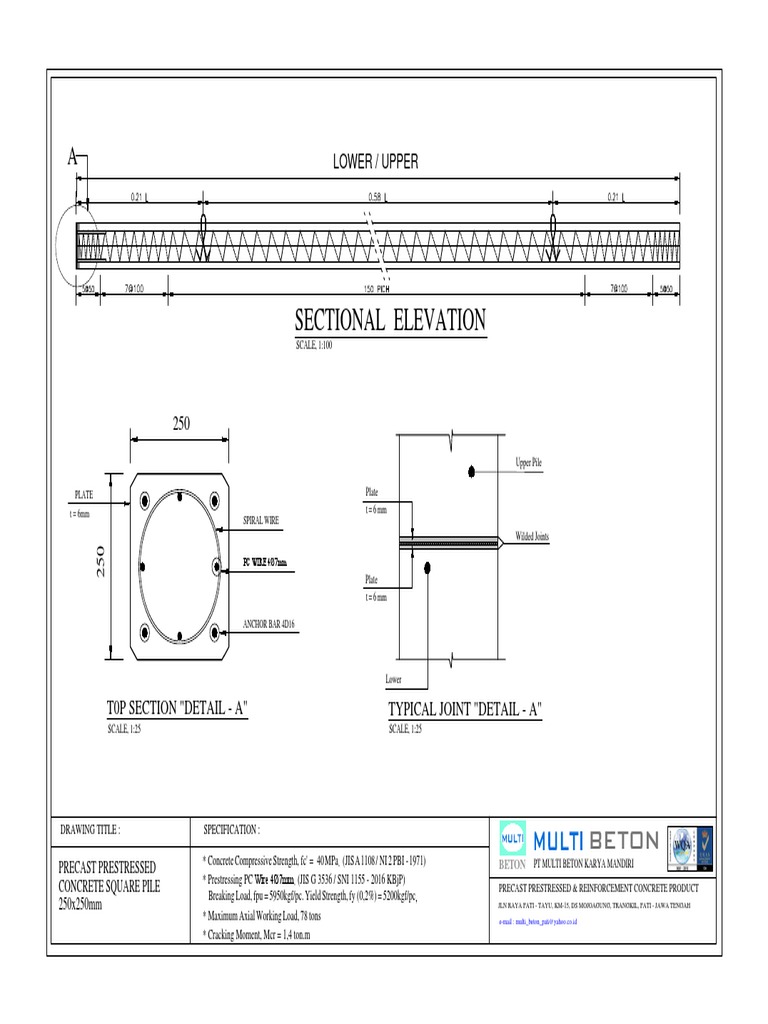 Brosur Mini Pile Uji Mutu Beton K-500 MULTI BETON | PDF | Prestressed ...