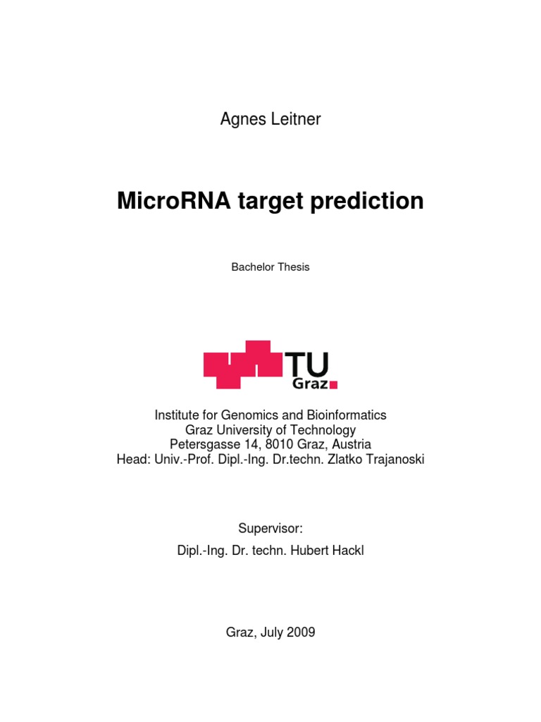 MicroRNA Target Prediction | PDF | Micro Rna | Gene Expression