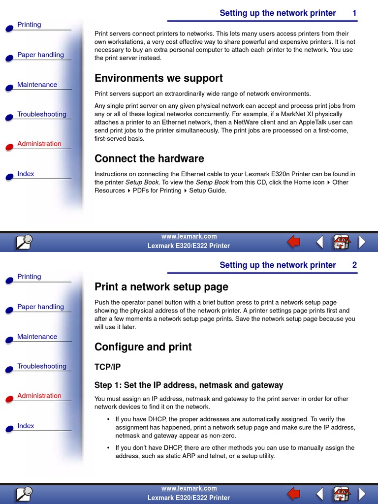 Network Printer Setup | Ip Address | Computer Network