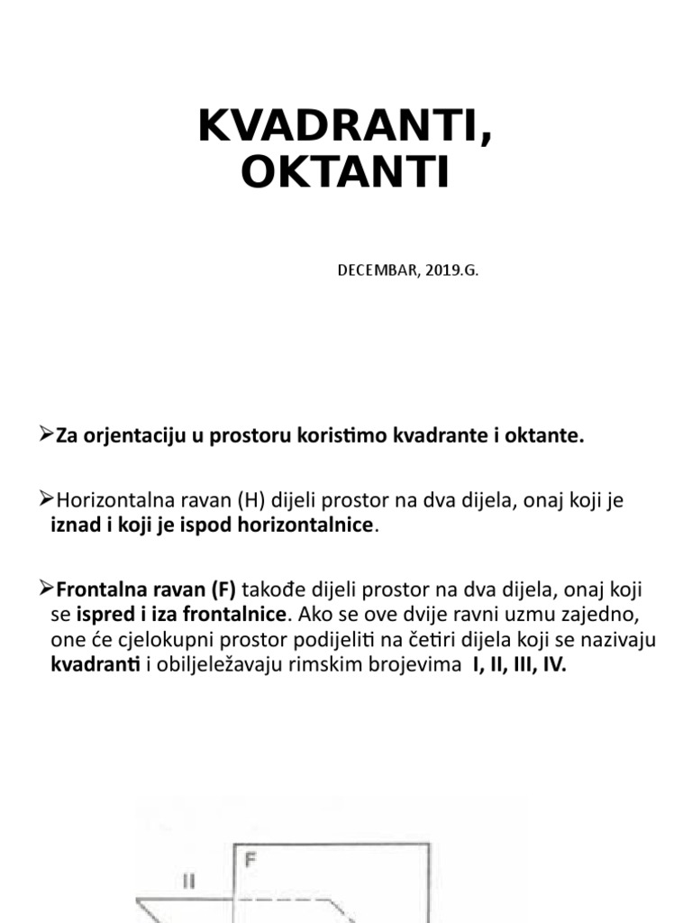 Kvadrantii, Oktanti | PDF