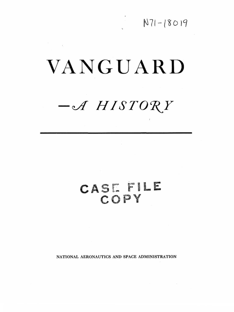 Vanguard A History | PDF | Rocket | Satellite
