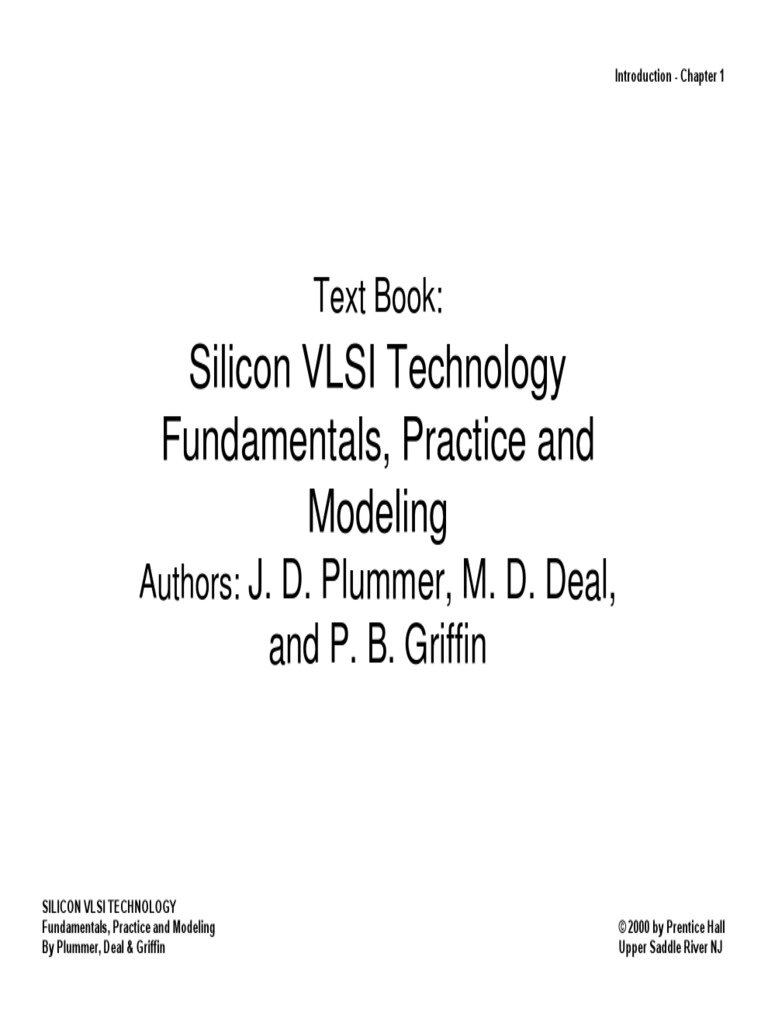 Silicon VLSI Technology Fundamentals Practice and Fundamentals ...