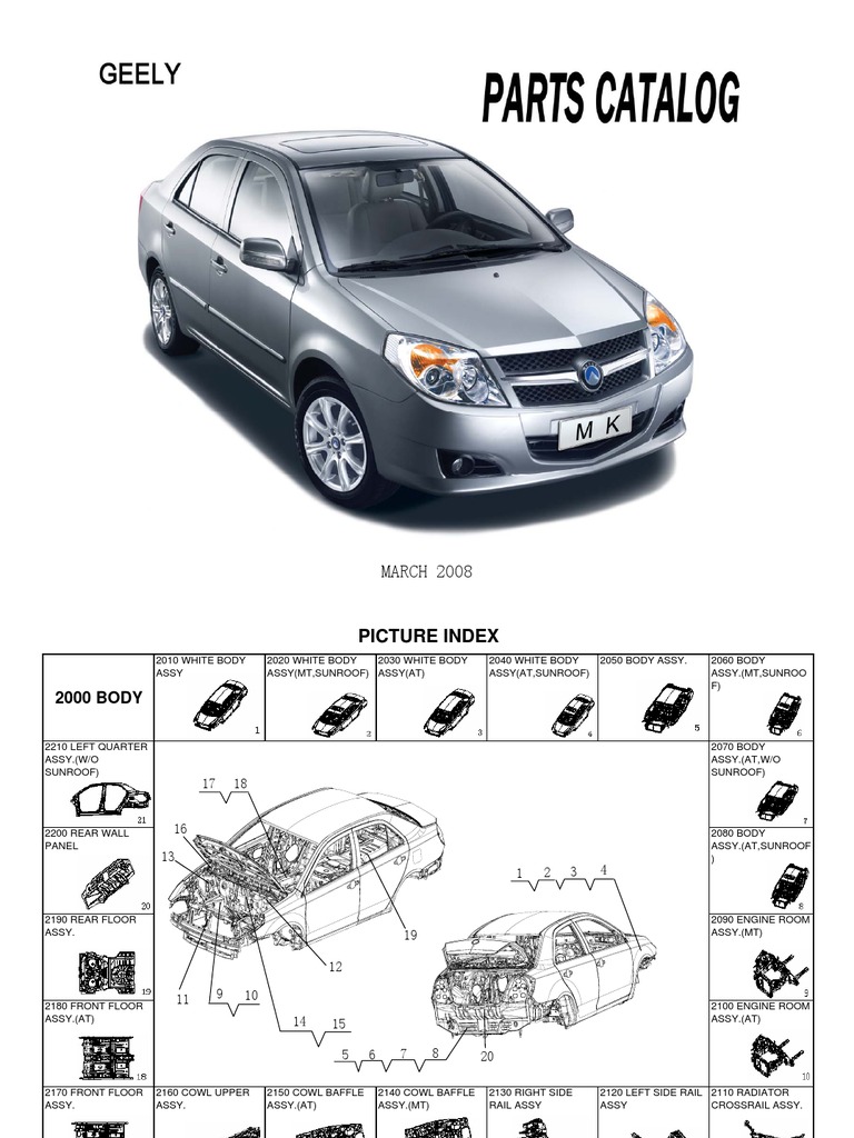MK Parts Catalogue 200803 | PDF