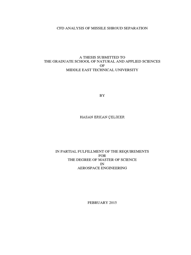 CFD Study on Missile Shroud Separation | PDF | Navier–Stokes Equations ...