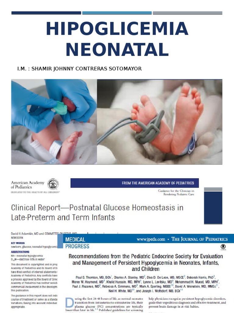 Hipoglicemia Neonatal | PDF | Glucógeno | Bioquímica