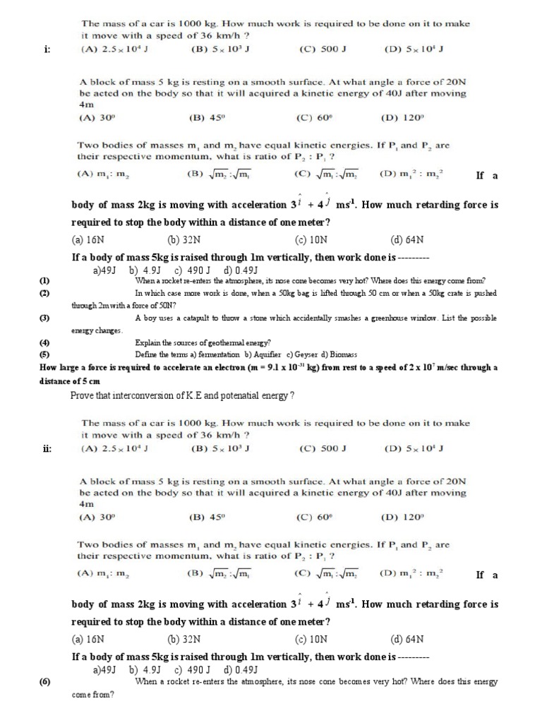 Energy Conservation | PDF | Force | Physical Quantities