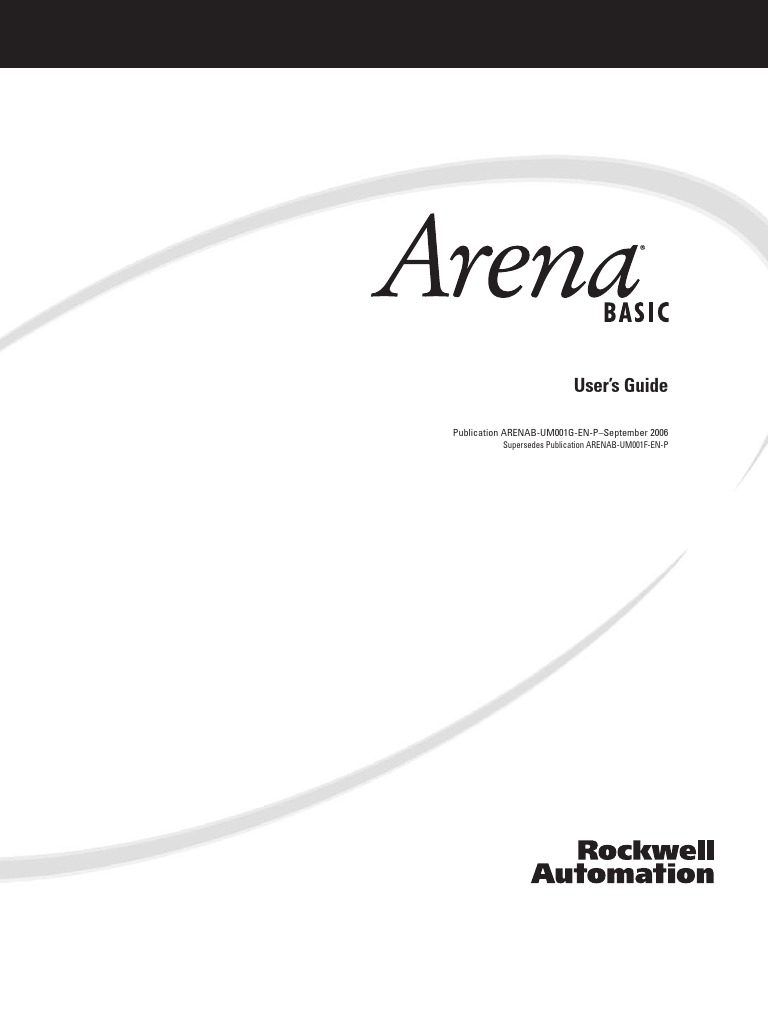 Arena Basic Edition User's Guide | PDF | Business Process | 3 D Modeling