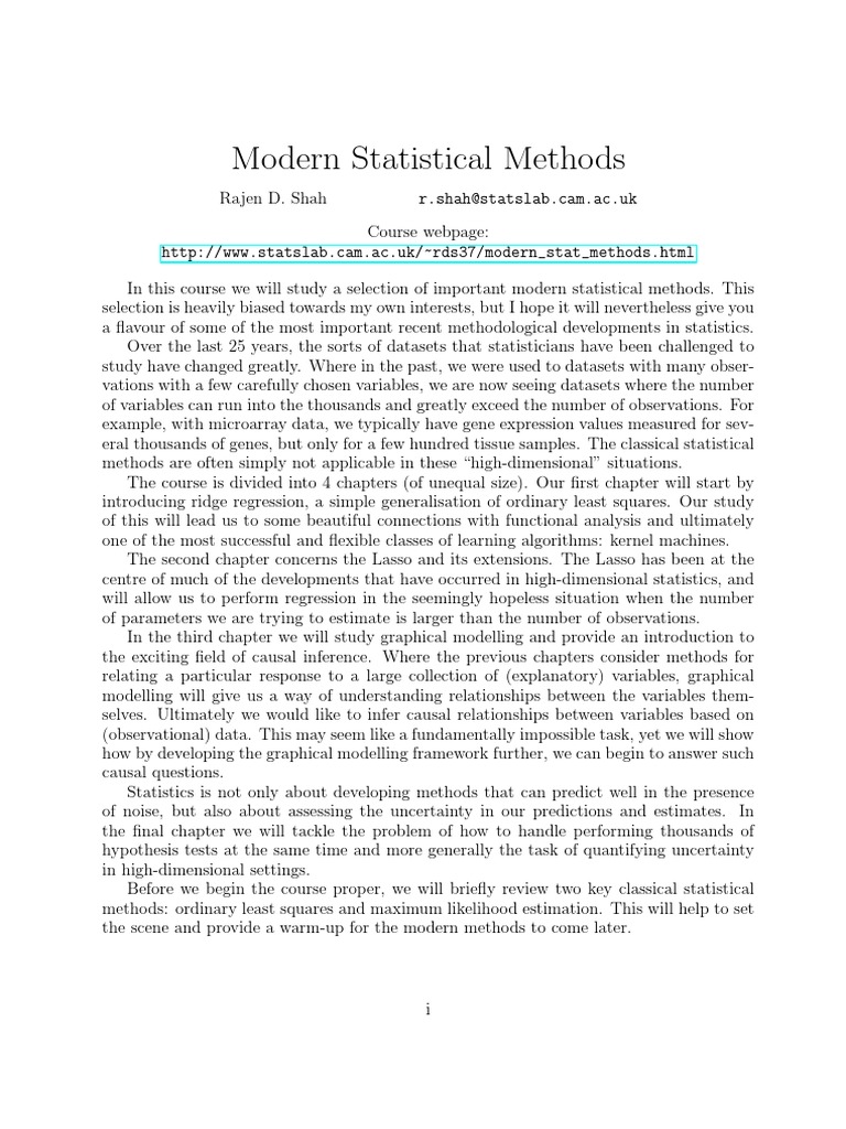 Notes MSM | Download Free PDF | Ordinary Least Squares | Bias Of An ...