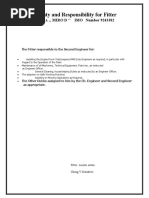 Fitter Job Description and Responsibilities | PDF