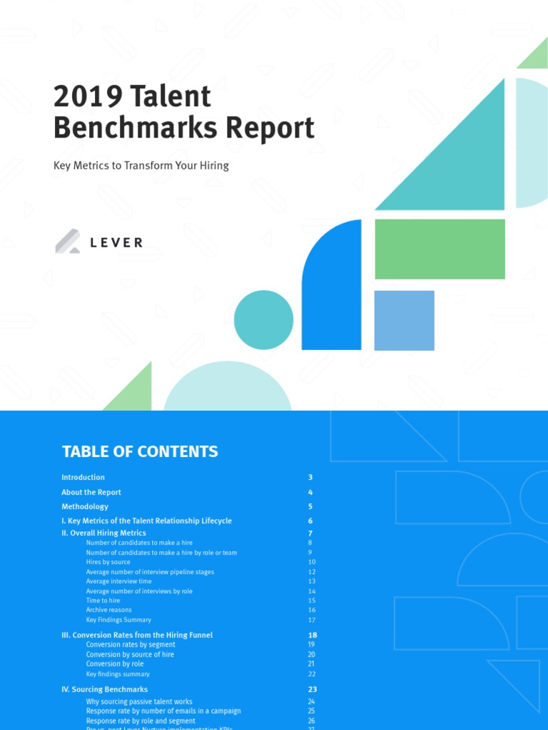 2019 Talent Benchmarks Report: Key Metrics To Transform Your Hiring | PDF | Recruitment ...