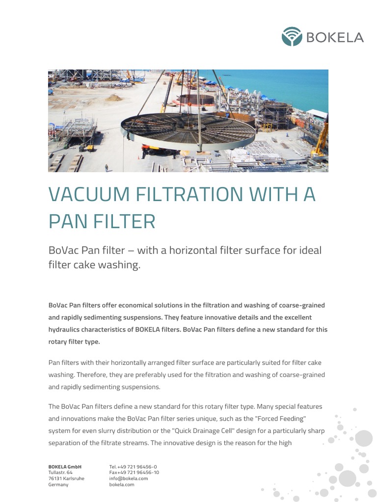 Vacuum Filtration With A Pan Filter | PDF