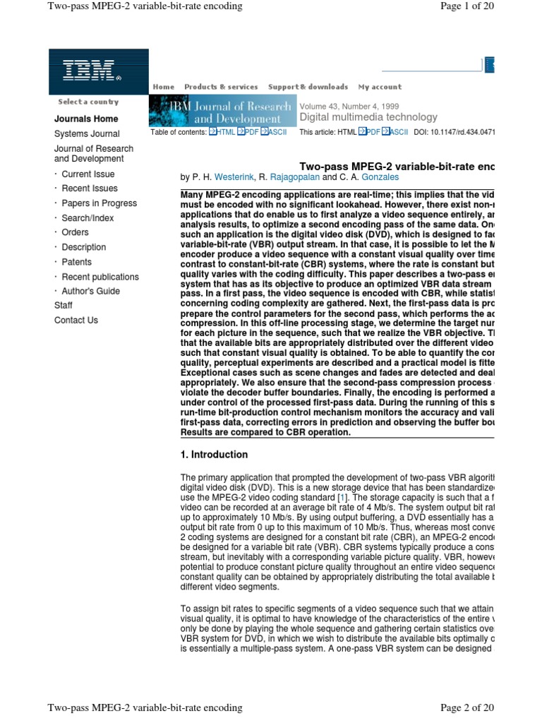 2-Pass Video Encoding | PDF | Digital Technology | Computer Data
