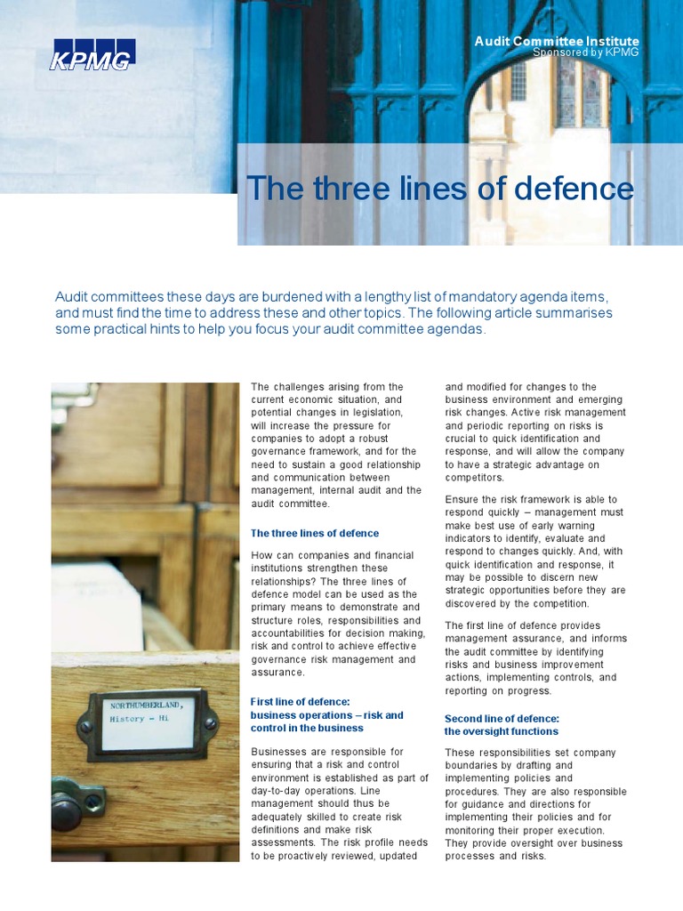 The Three Lines of Defence en | PDF | Internal Audit | Internal Control