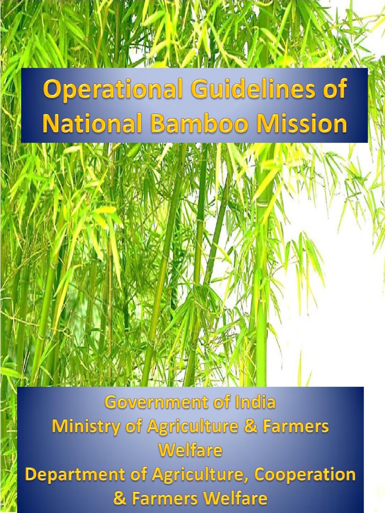 National Bamboo Mission Operational Guidelines | PDF | Plant Nursery ...