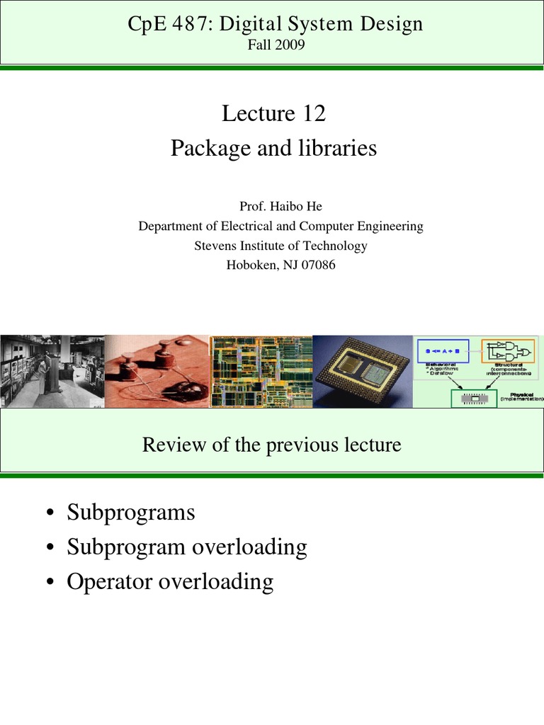 Lecture11 VHDL | PDF | Subroutine | Vhdl