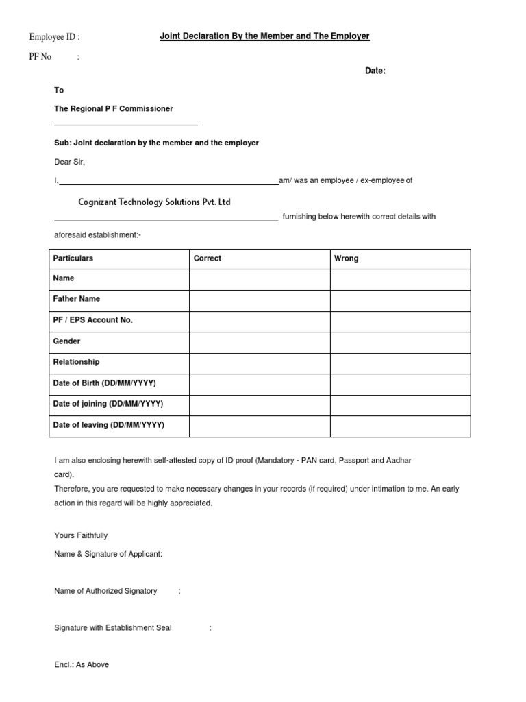 Joint Declaration PDF | PDF