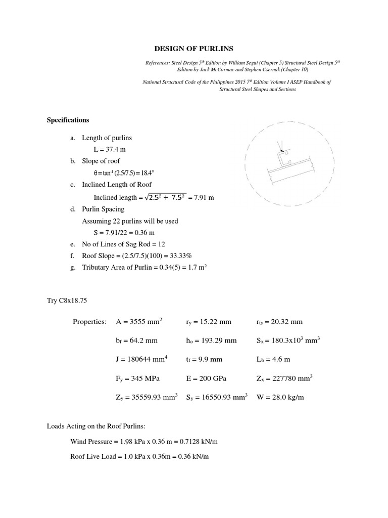 Design of Purlins | Download Free PDF | Civil Engineering | Nature