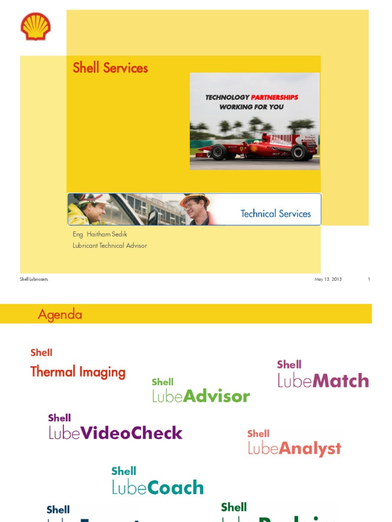 Shell Services: Eng. Haitham Sedik Lubricant Technical Advisor | PDF ...