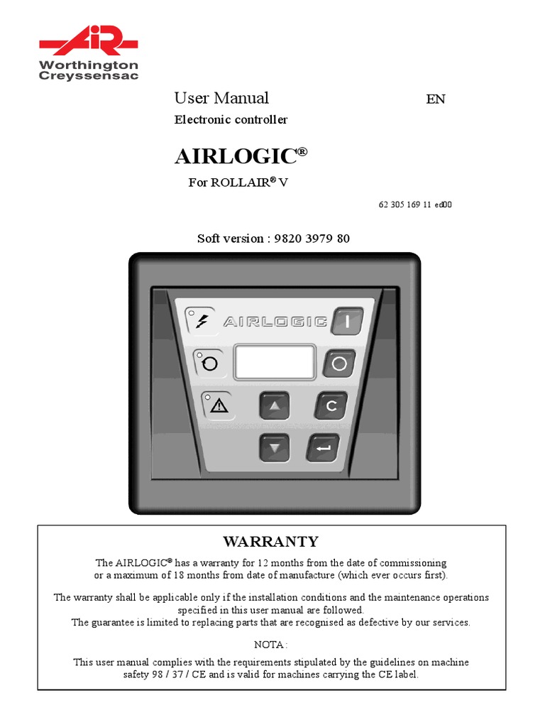 62 305 169 11 Ed00 Airlogic V EN PDF | PDF | Menu (Computing) | Parameter (Computer Programming)
