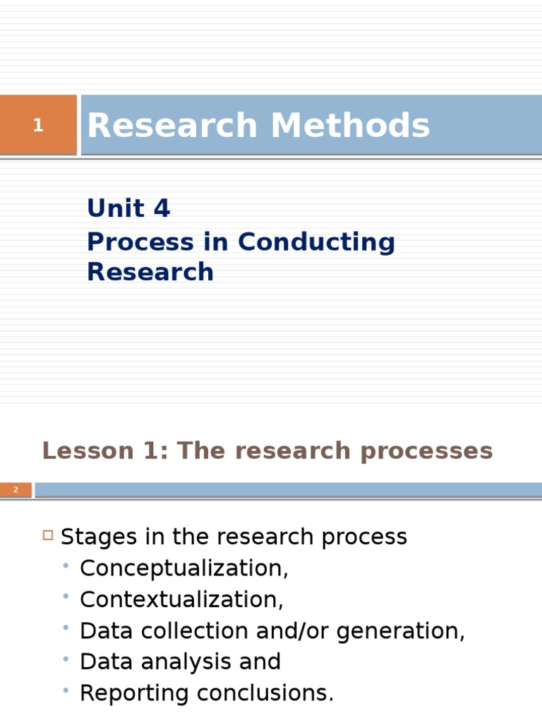 Research Methods - Unit 4 | PDF | Experiment | Causality