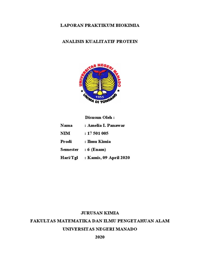 Laporan Praktikum Biokimia Protein | PDF