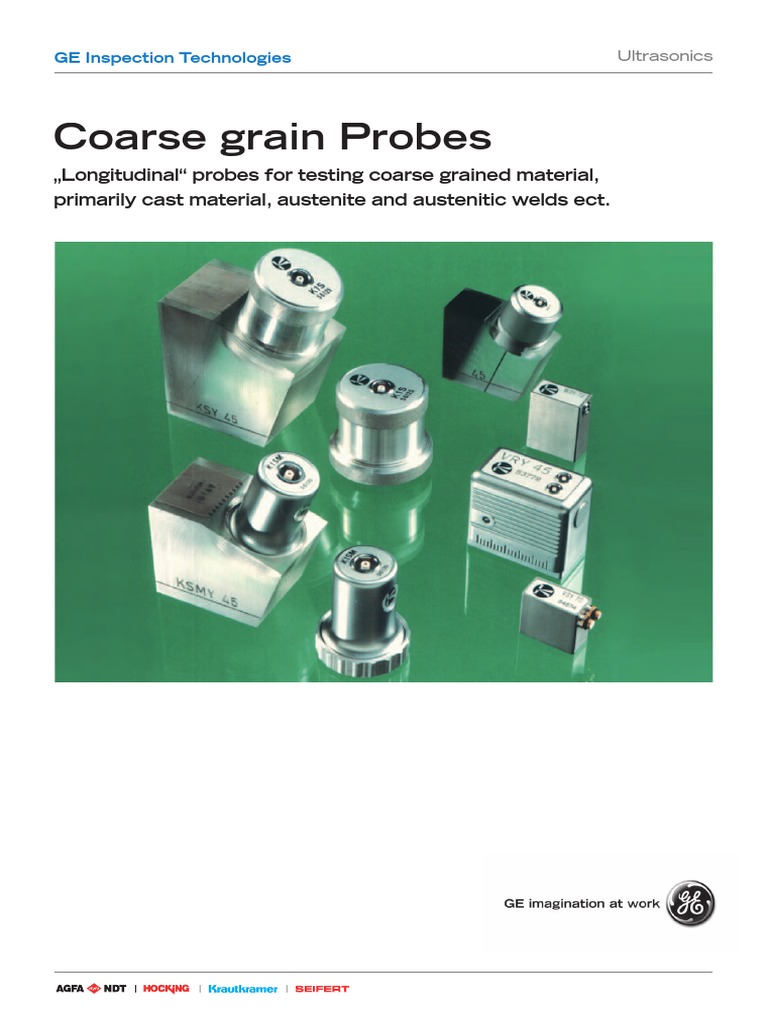 GE - Probe - Coarse Grain Materials PDF | PDF | Ultrasound | Optics