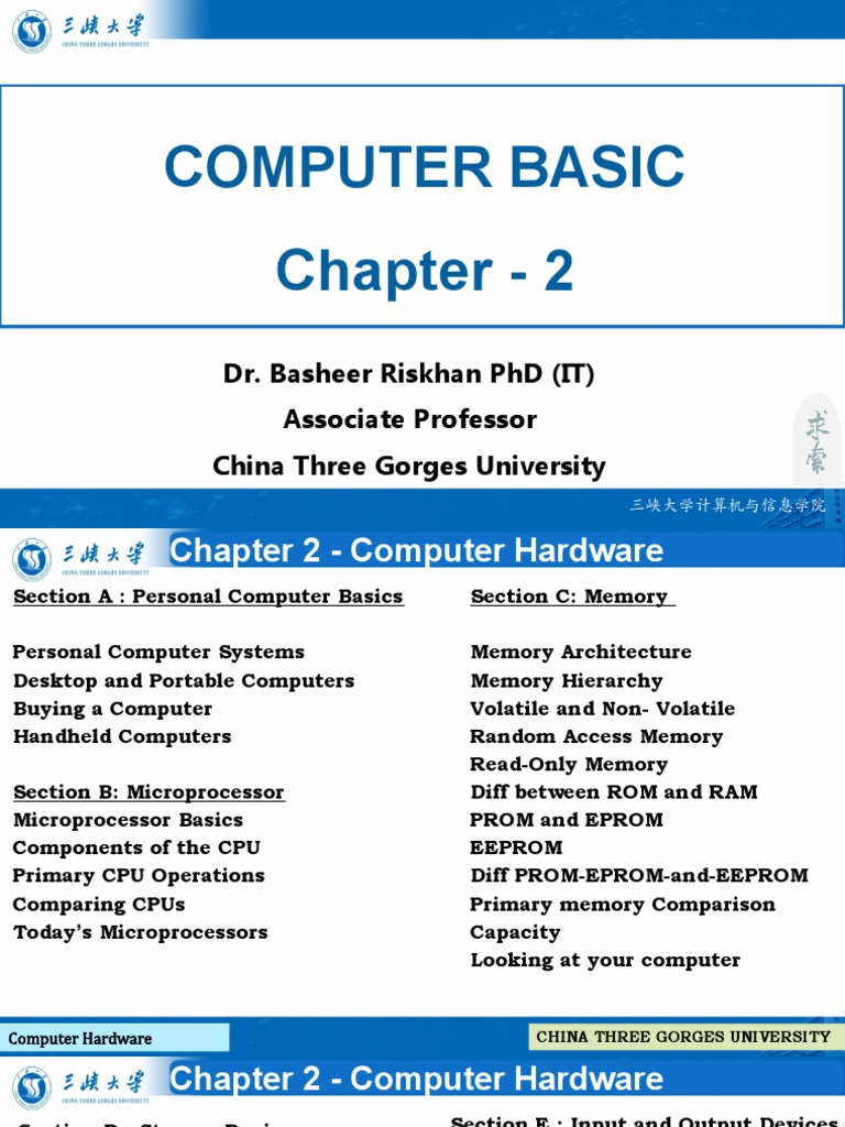 Basic Computer Concepts. | PDF | Computer Data Storage | Central ...