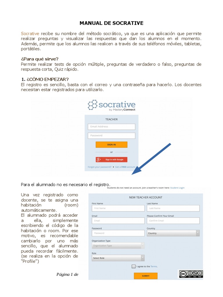Manual de Socrative PDF | PDF | Cuestionario | Informática