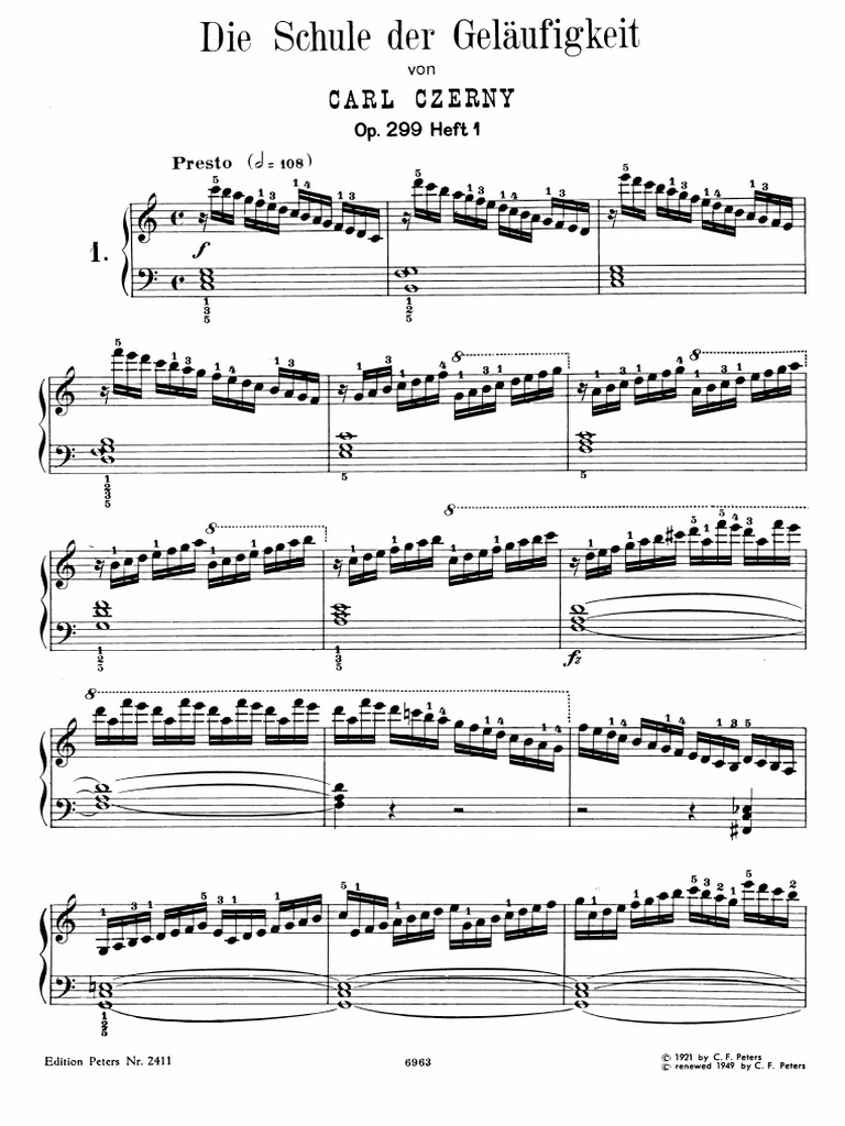 Czerny Estudio n1 y 2 | PDF