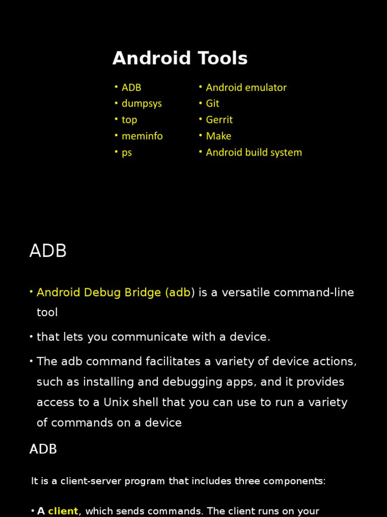 Android Tools | PDF | Android (Operating System) | Digital Technology