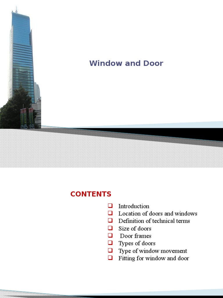 Window & Door | PDF | Door | Window