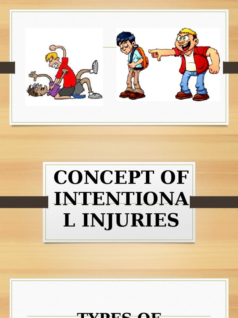 Concept of Intentional Injuries | PDF