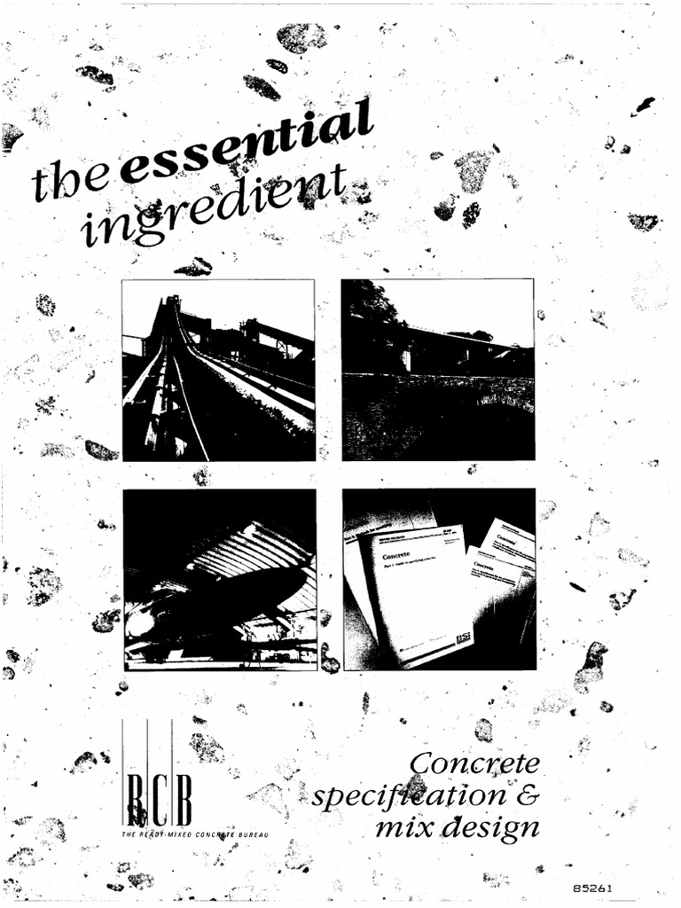 Concrete Specification & Mix Design | PDF
