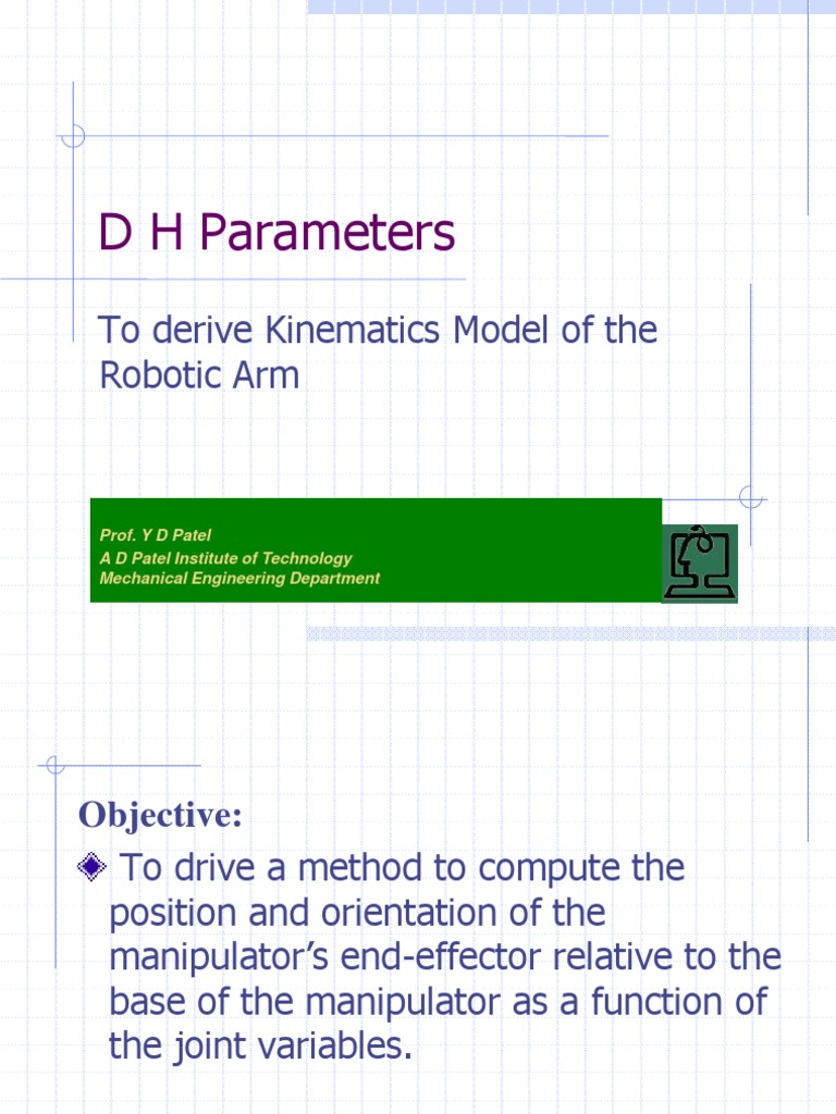 DH Parameters PDF | PDF | Mechanical Engineering | Geometry