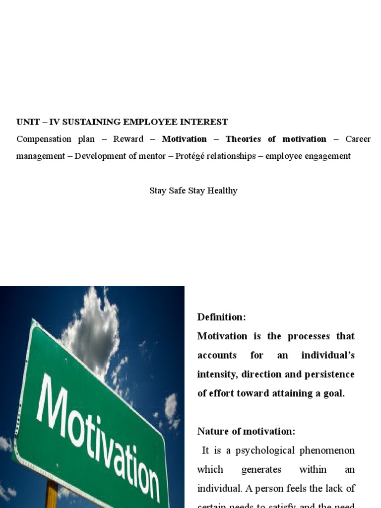 Unit - Iv Sustaining Employee Interest | PDF | Motivation | Motivational