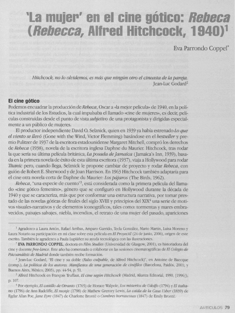 Rebecca PDF | PDF | Alfred Hitchcock