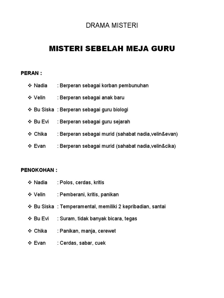 Drama Misteri | PDF