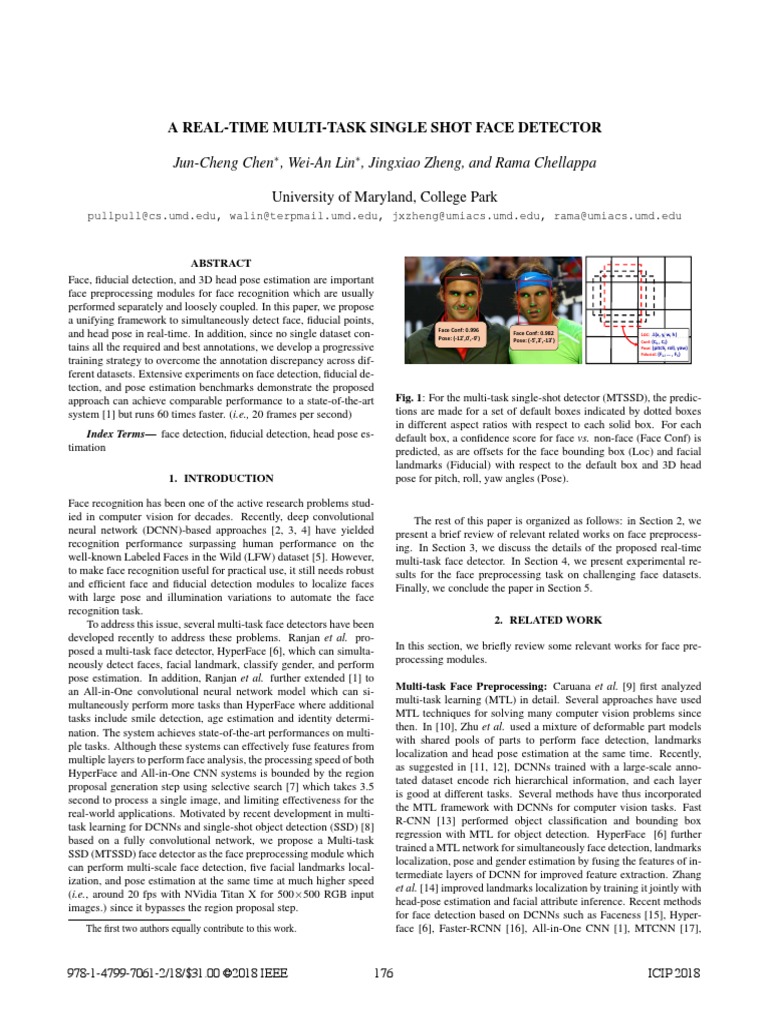 A Real-Time Multi-Task Single Shot Face Detector Jun-Cheng Chen, Wei-An Lin, Jingxiao Zheng, and ...