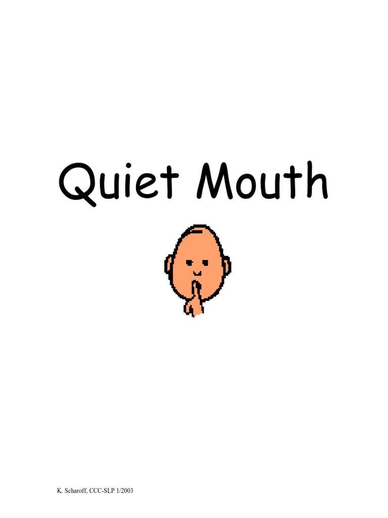 Visual Guide to Quiet Mouth Behavior | PDF